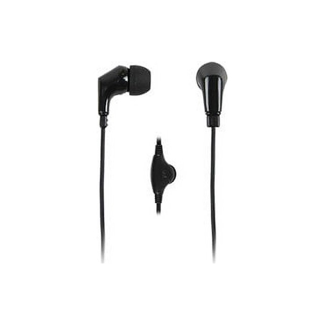 Cyber Acoustics Black Ear-Bud with Volume Control Poly-Bag In-Ear Style ...