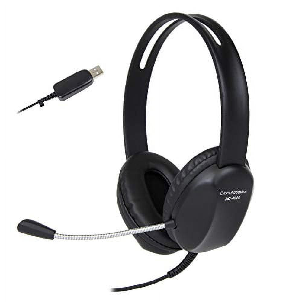 Cyber Acoustics Stereo USB Headset, Noise Cancelling Microphone for PC ...