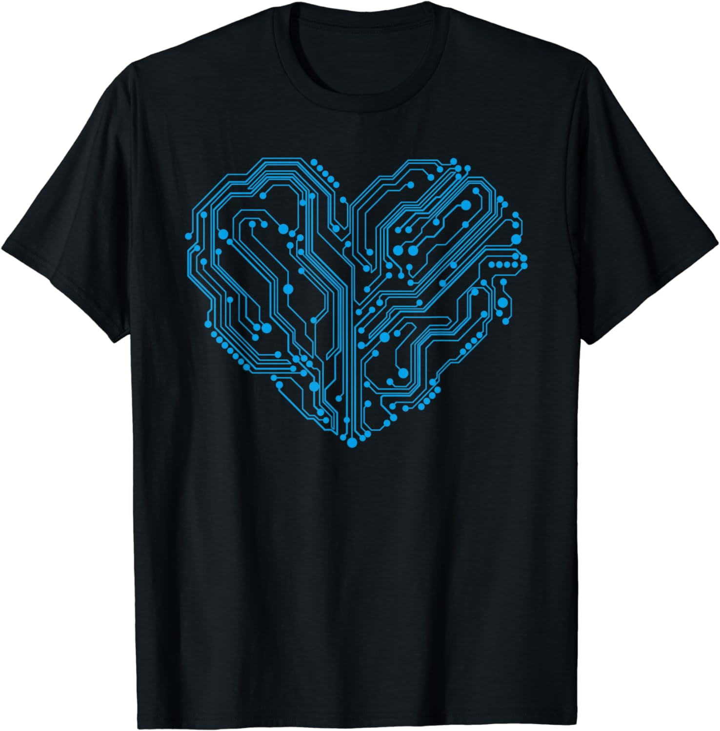 Cyber Circuit Heart Valentines Day Engineer Programmer Coder T-Shirt ...