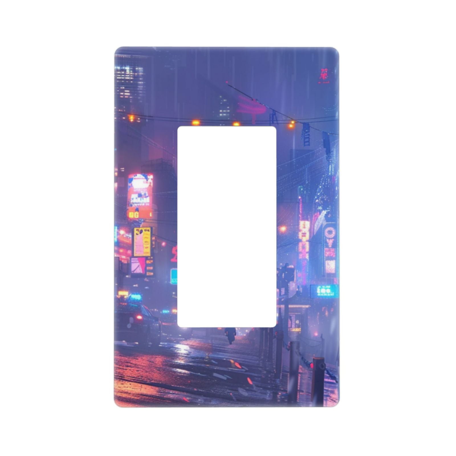 Cyber City Punk Switch Cover Decorative Wall Plate / 1-Gang Screwless ...