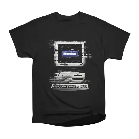 Cyber Computer T-Shirt Tee Gift For Him Merch For Her Apparel For ...