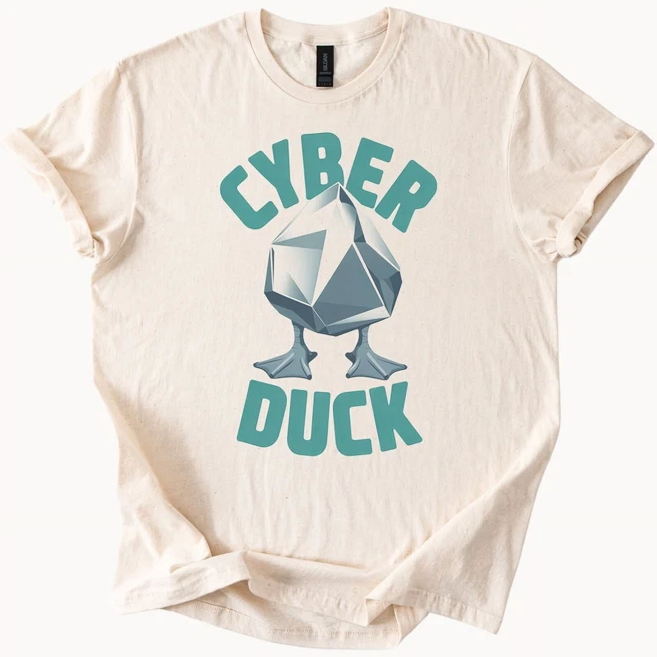 Cyber Duck Shirt Futuristic Animal Tee Unique Graphic Top - Walmart.com