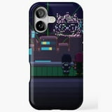 Cyber Field Retro Game Background Art iPhone Case 17 16 15 14 13 12 11 ...