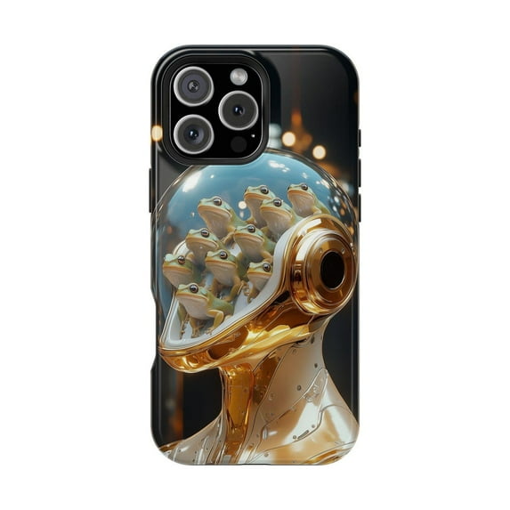 Cyber Frog Futuristic Helmet Tech Suit Sci Fi Artwork Case with iPhone ...