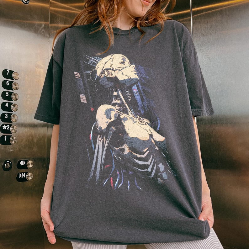 Cyber Girl V2 Y2K Streetwear T-Shirt | Y2K Shirts | Vamp | Opium ...