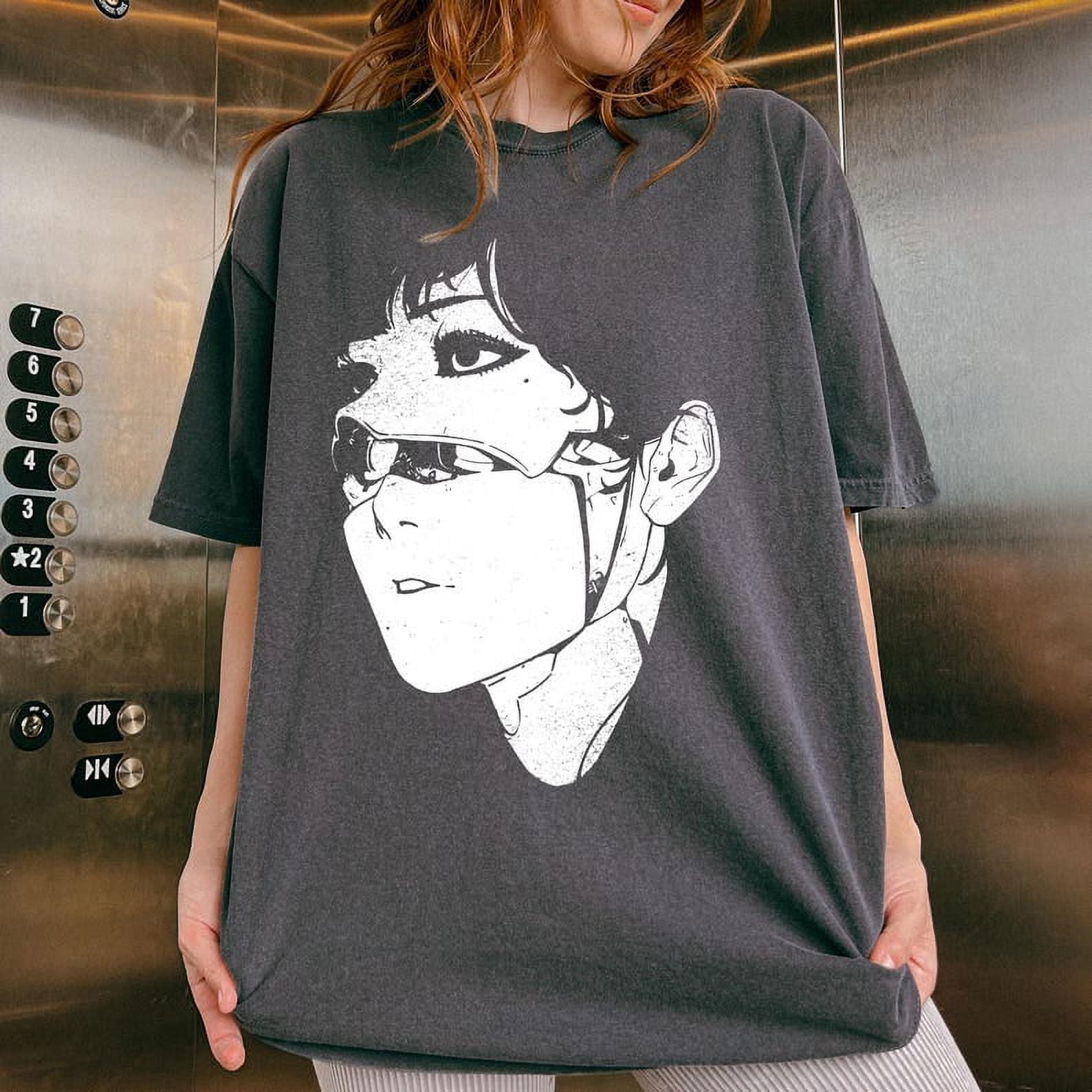Cyber Girl Y2K Streetwear T-Shirt | Cyberpunk | Y2K Shirts | Anime Girl ...