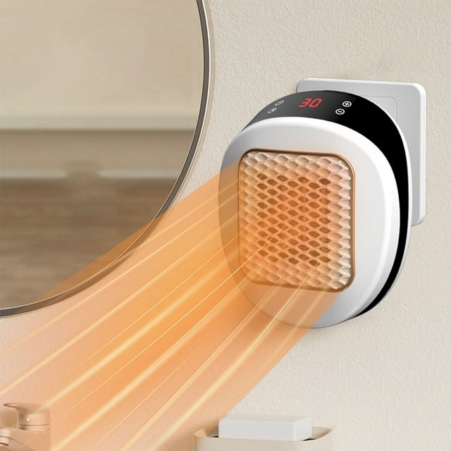 Cyber Heater,500W Mini Space Heater Small Top Heat Plug in Wall Heater ...