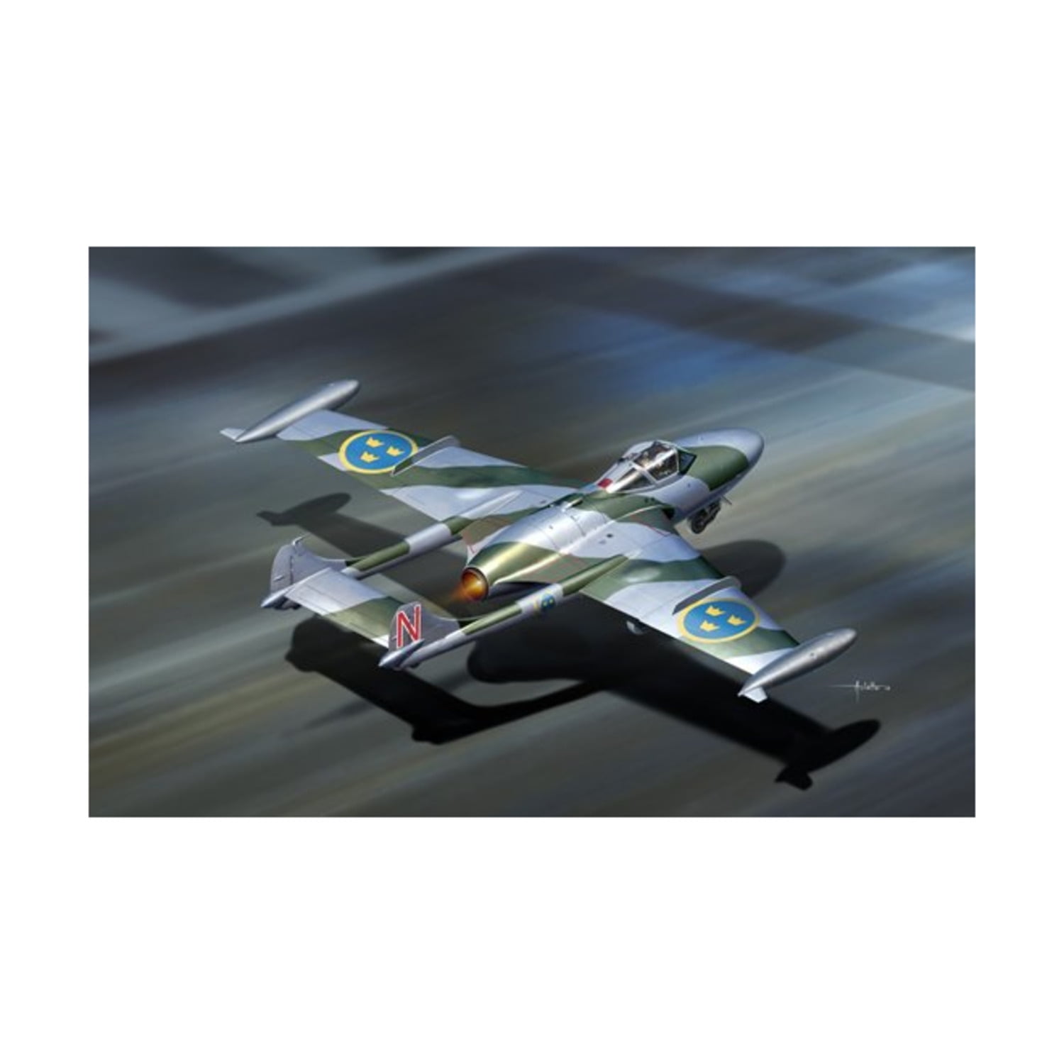 Cyber Hobby Models De Havilland DH-112 Venom NF-3 Model Kit (1/72 Scale ...