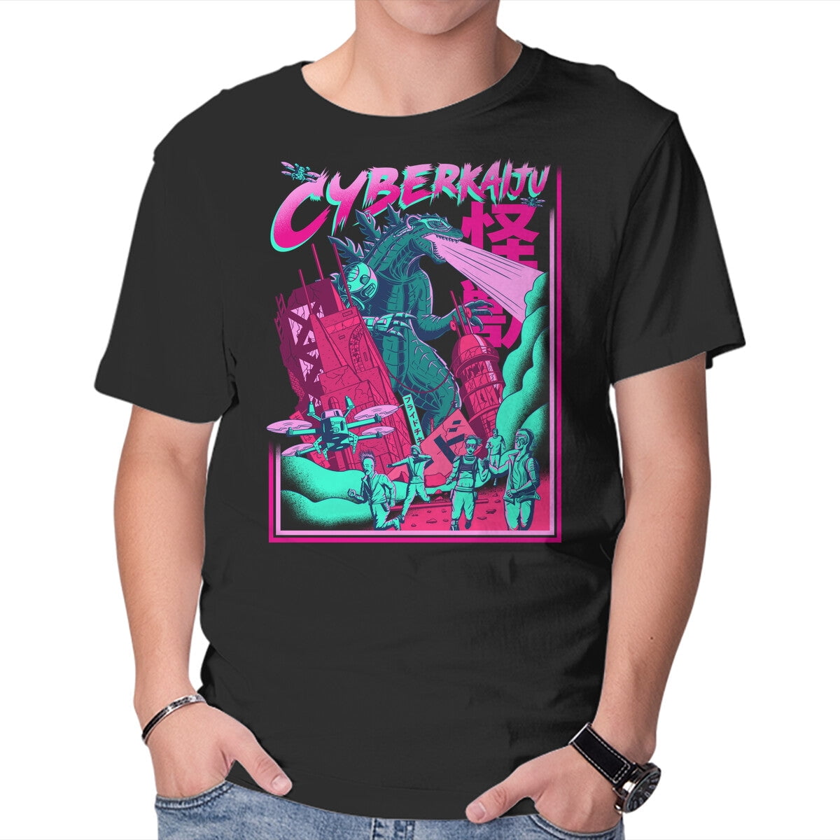 Cyber Kaiju Unisex T-Shirt Tee Sweatshirt Hoodie Tank Top - Walmart.com