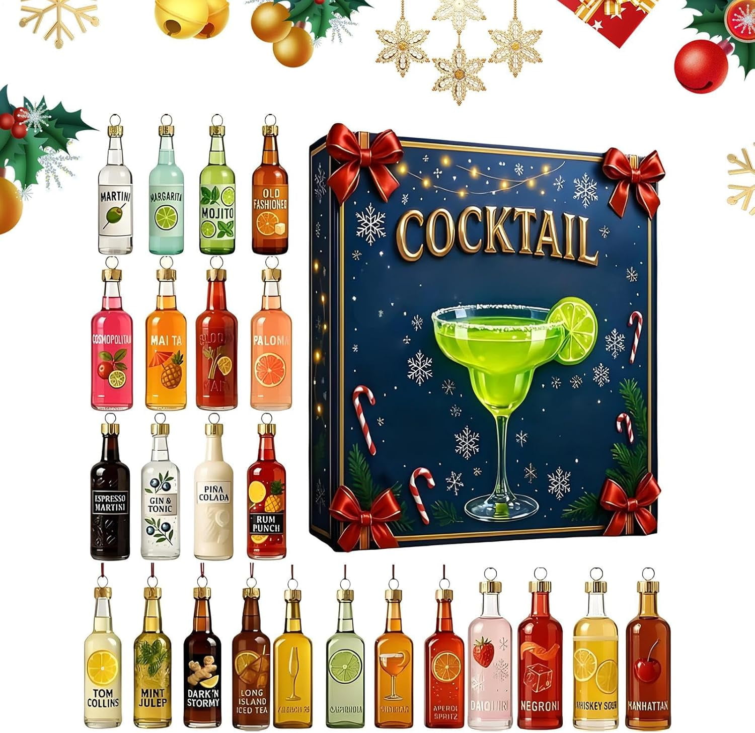 Cyber+Monday Cocktail Advent Calendars, 24 Cocktails Christmas 2D ...