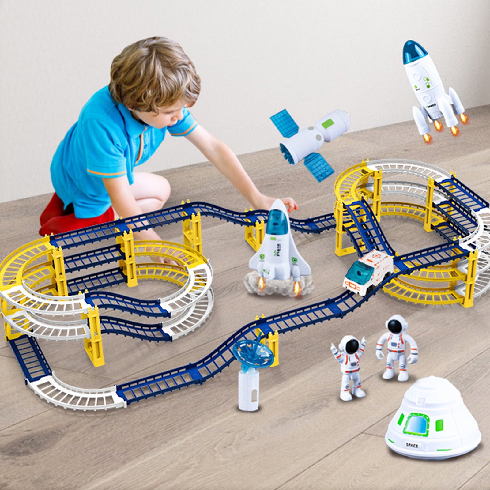 PPgejGEK Stocking Stuffers for Kids Kids Space Rail Car Break Through ...