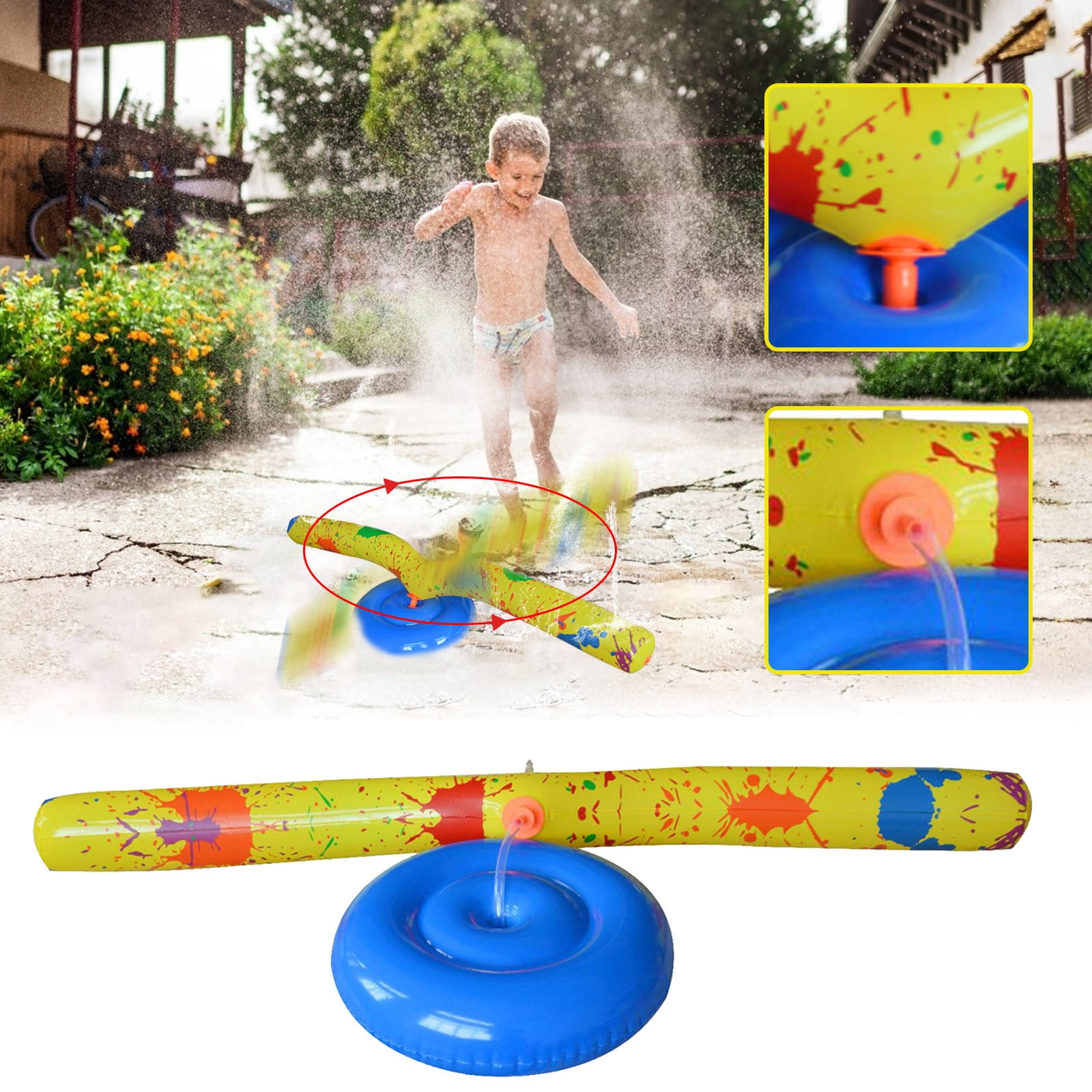 PPgejGEK Stocking Stuffers for Kids PVC Rotating Rotating Sprinkler Rod ...