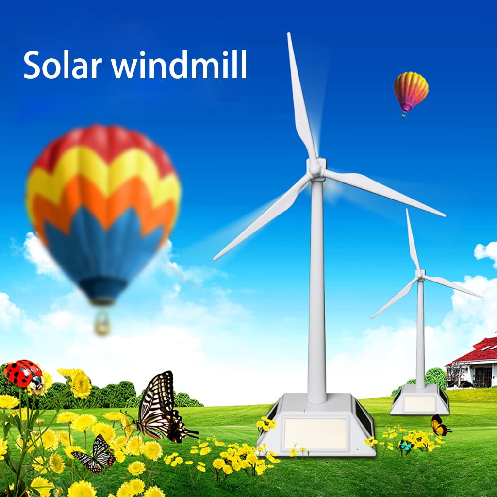 PPgejGEK Stocking Stuffers for Kids Solar Windmill Rotating Fan Model ...