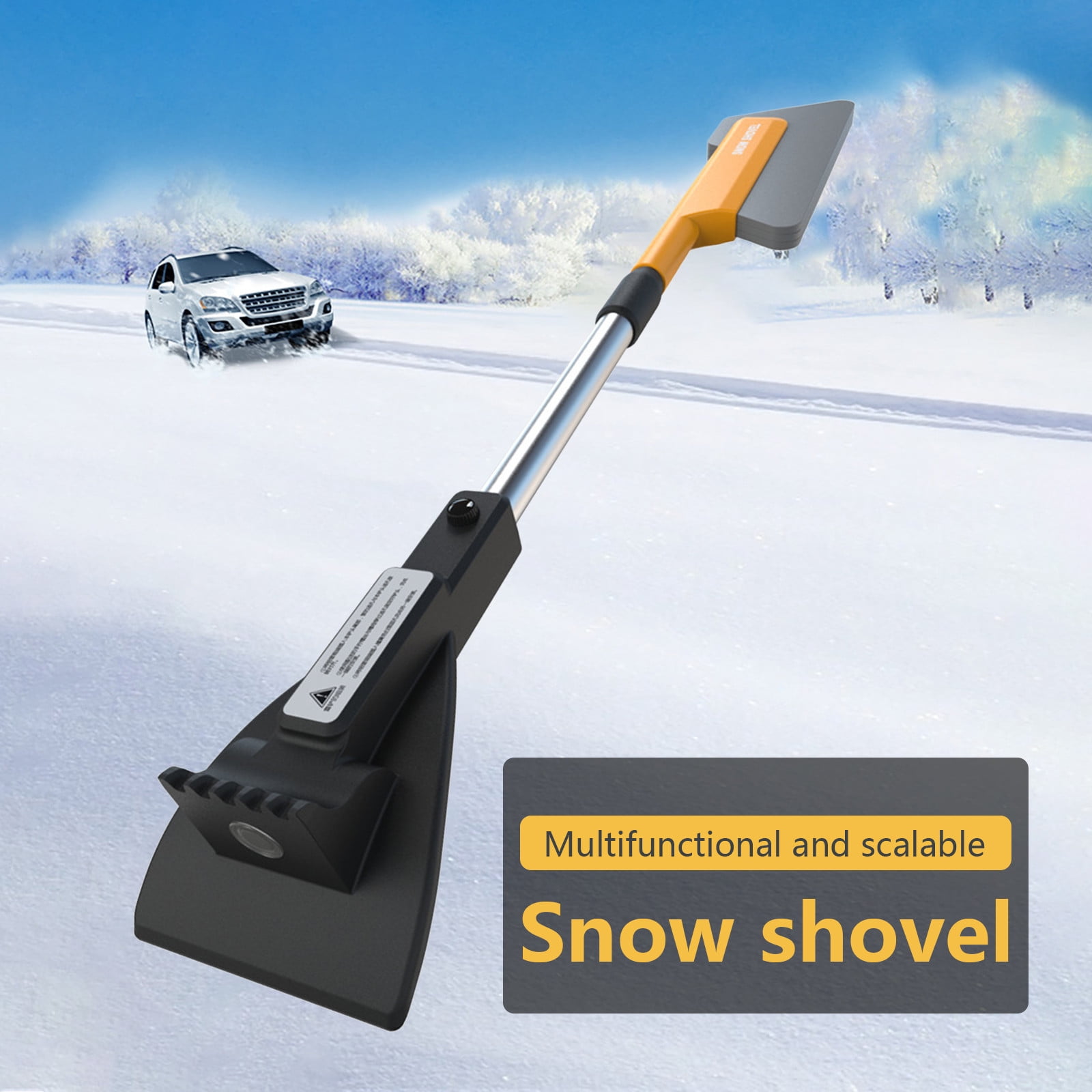 Nrmrqz Snow Shoveling Ice Shovel Scraping Snow And Frosting With Lamp ...