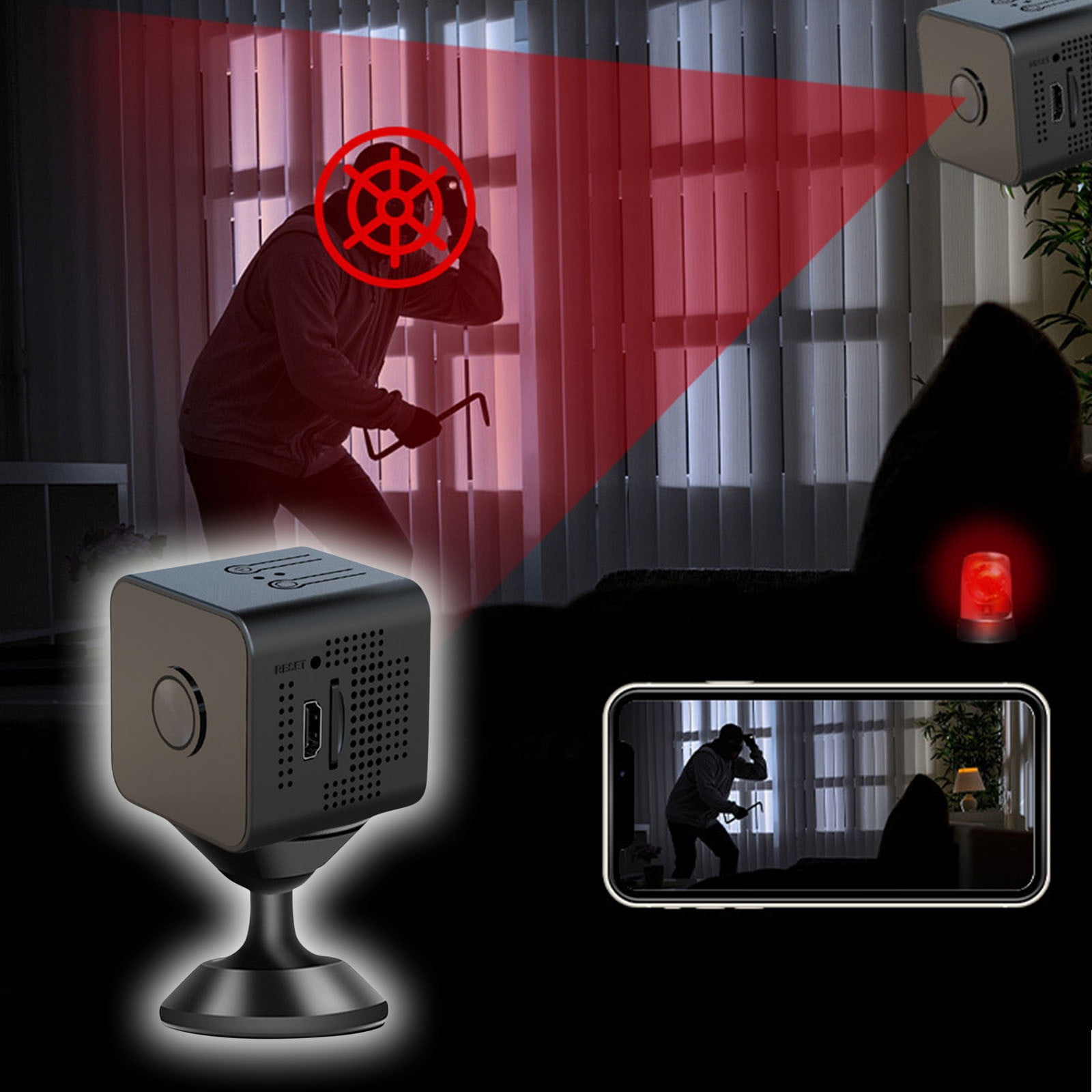 Iumwxz X1 Hd Wifi Camera Wireless 1080p Night Vision Security ...