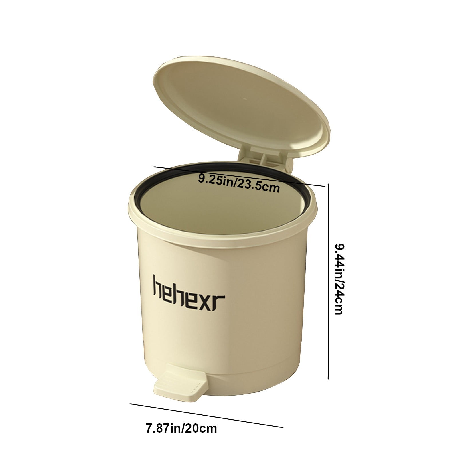 Kcavykas Trash Can Trash Cans for Outside Premium Foot Pedal Trash Can ...