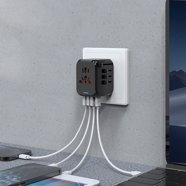 Presto Plug Portable Power Adaptor, Electric Outlet Extender with 2 USB ...