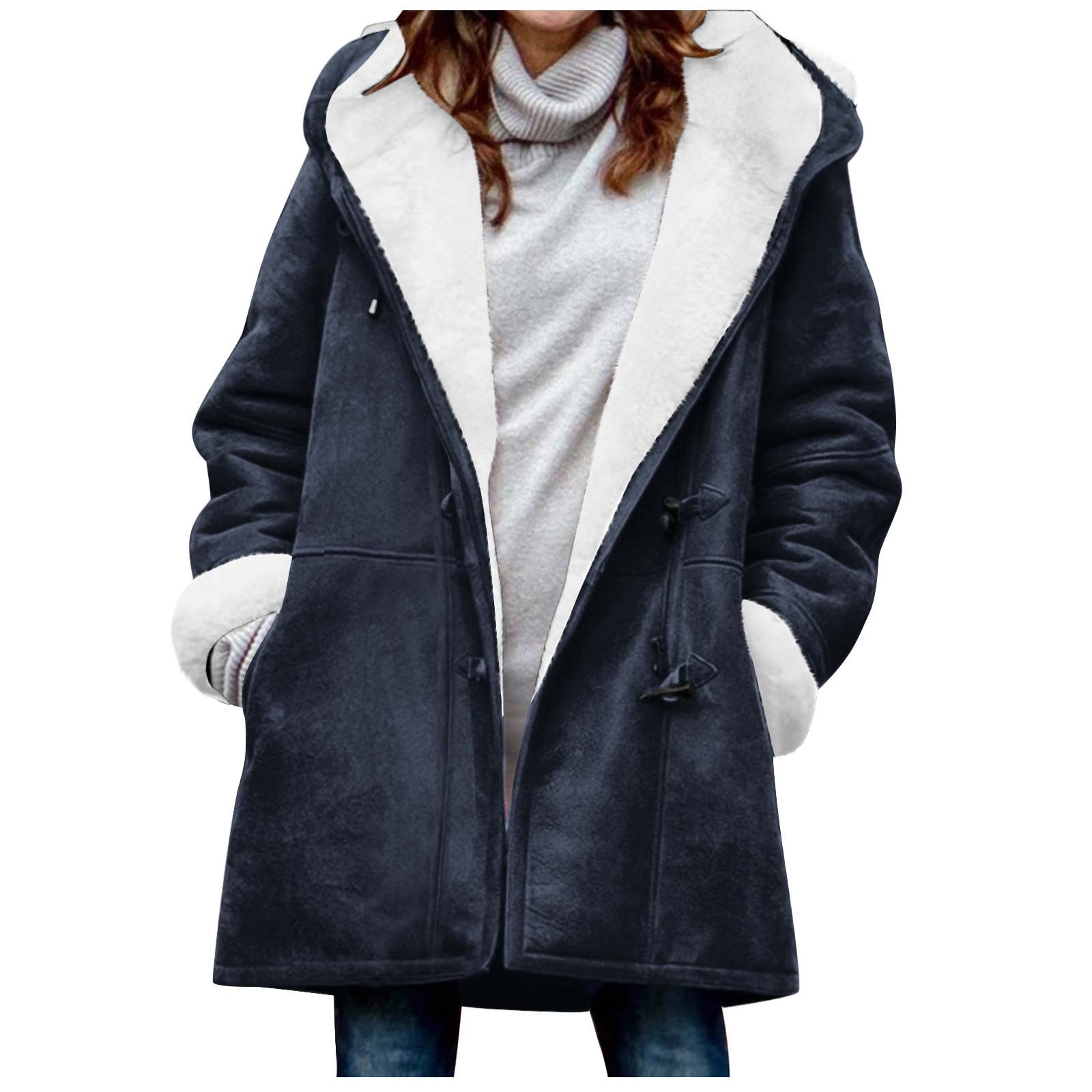 Cyber And Monday yoeyez Winter Coats for Women 2025 Warm Plus Size ...