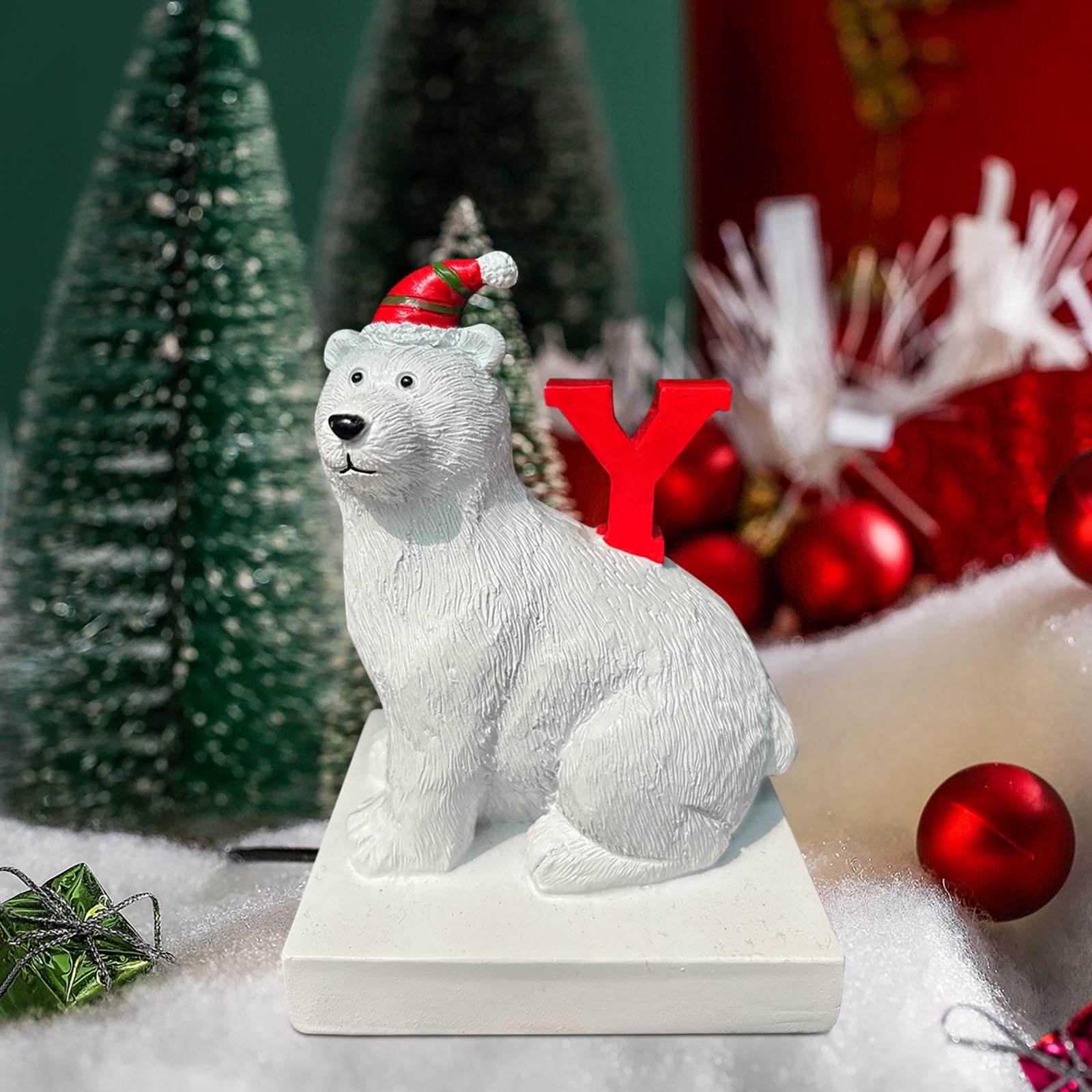 Iumwxz Christmas Polarss Bear Christmas Decorations Cute Polarss Bear ...