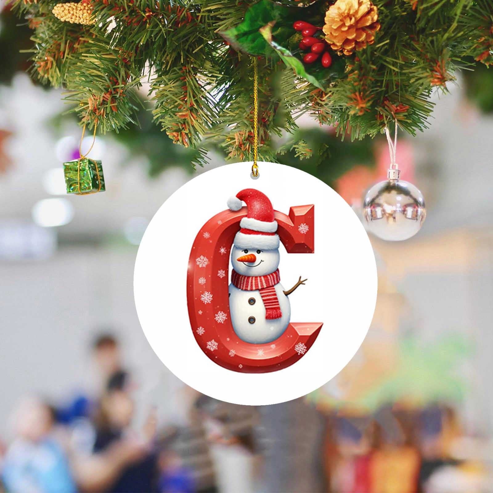 Iumwxz Clearance Sales 2024 New 26 Letter Christmas Snowman Christmas ...