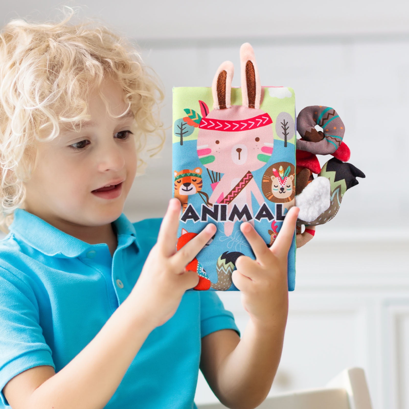 Iumwxz Flash Deals 'S Tail Cloth Book Tearable Rattling Paper Baby ...