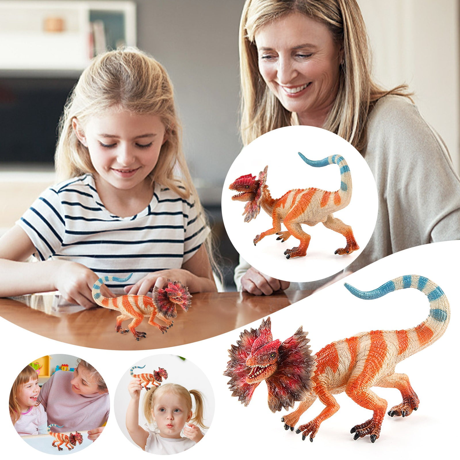 Iumwxz Rollbacks on Essentials Boy Gift Dinosaur Model Solid Hand ...