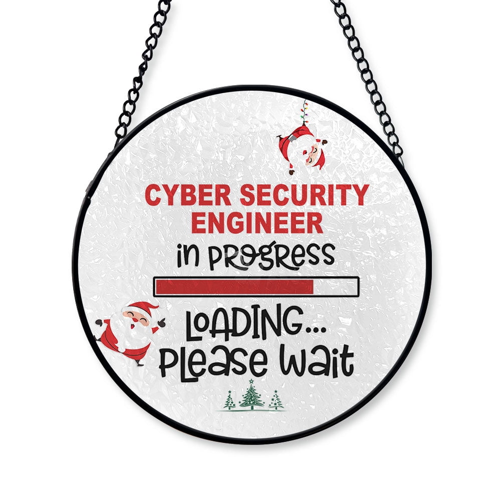 Cyber Security Engineer in Progress Stained Glass Window Hanging 2025 ...