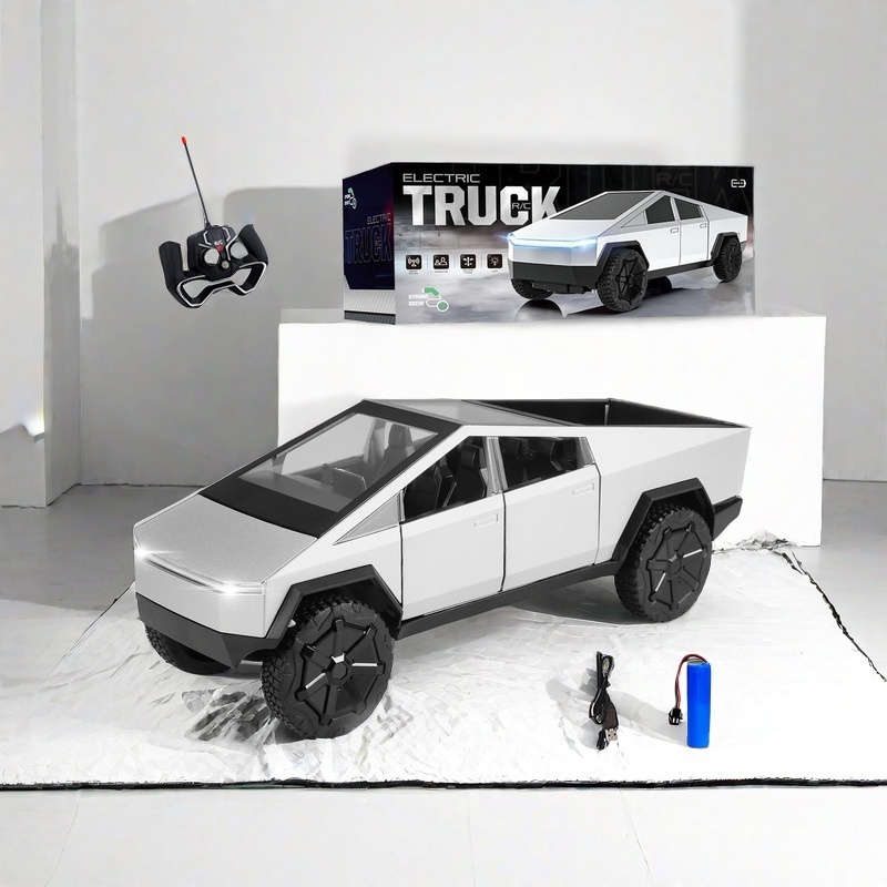 Cyber Truck Toy Remote Control Car - Dual Motor 2.4GHz Long Battery ...