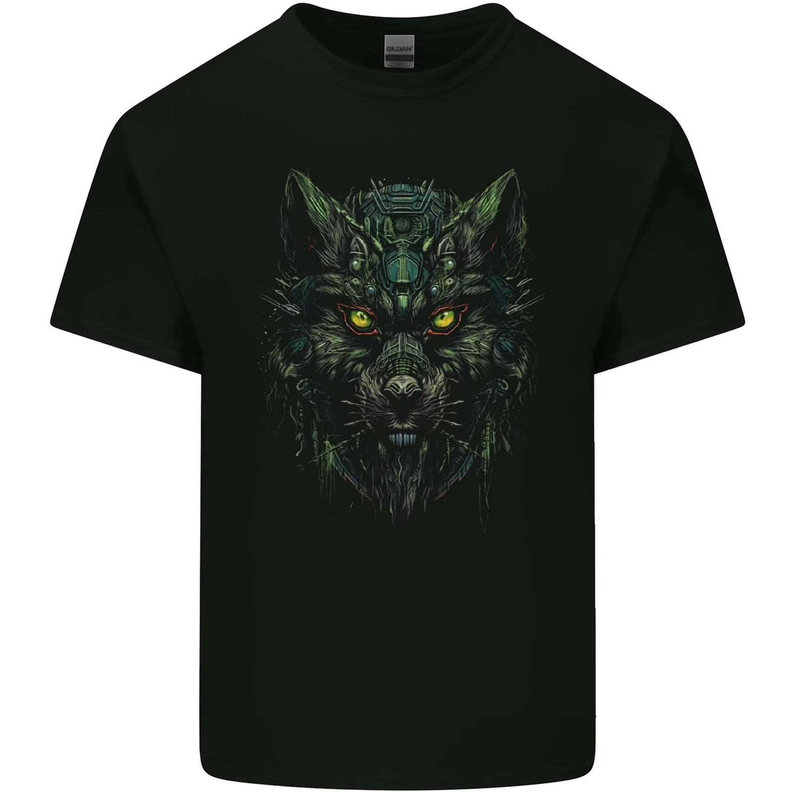 Cyber Wolf Werewolf and Lycan and Fantasy and Unisex T-Shirt - Walmart.com