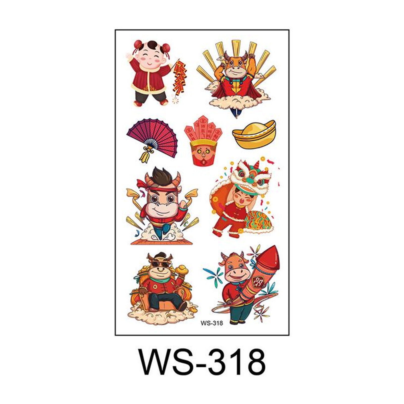 2021 New Year Sticker Children Decoration Sticker Gift F - Walmart.com
