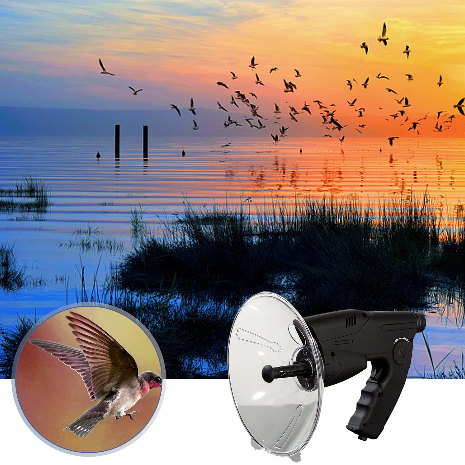 Electronics Deals 8X Bird Finder Telescope Pickup Outdoor Sound Collector Bird Listener ...