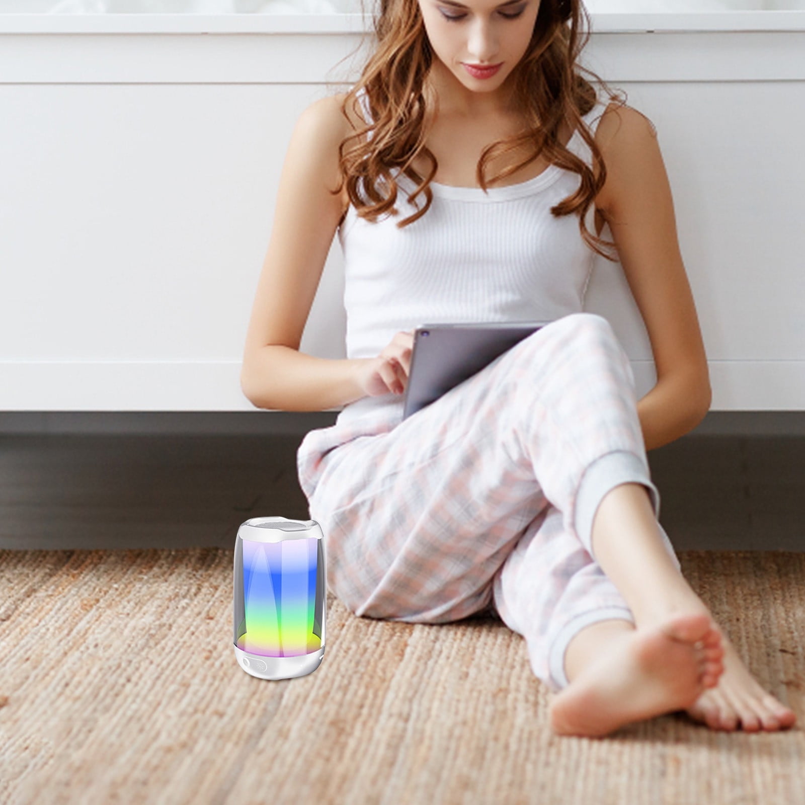 Nrmrqz Wireless Bluetooth 5.0 Speaker Portable Subwoofer Outdoor ...