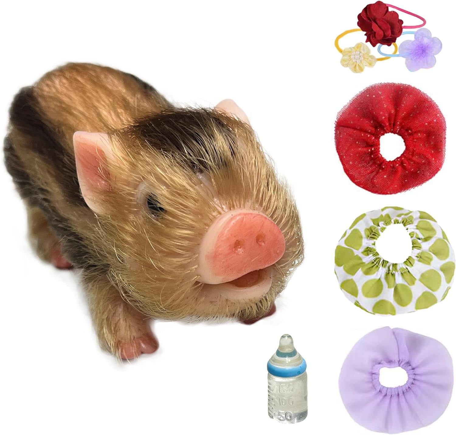 Cyber of Monday Deals Rkxzt Lifelike Mini Pig Doll, Soft Realistic ...