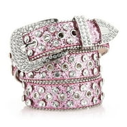 Timarkment Men Women Belts Studded Grommets Belts Black Belt for Women ...