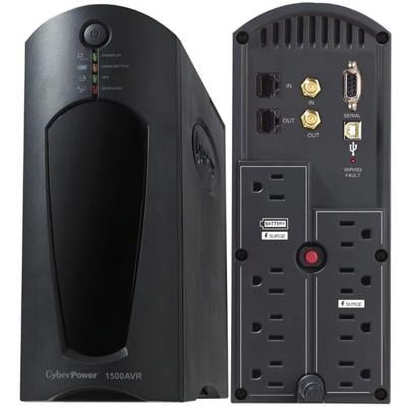 CyberPower Backup Power Supply, 1200VA/720W UPS, Battery Surge ...