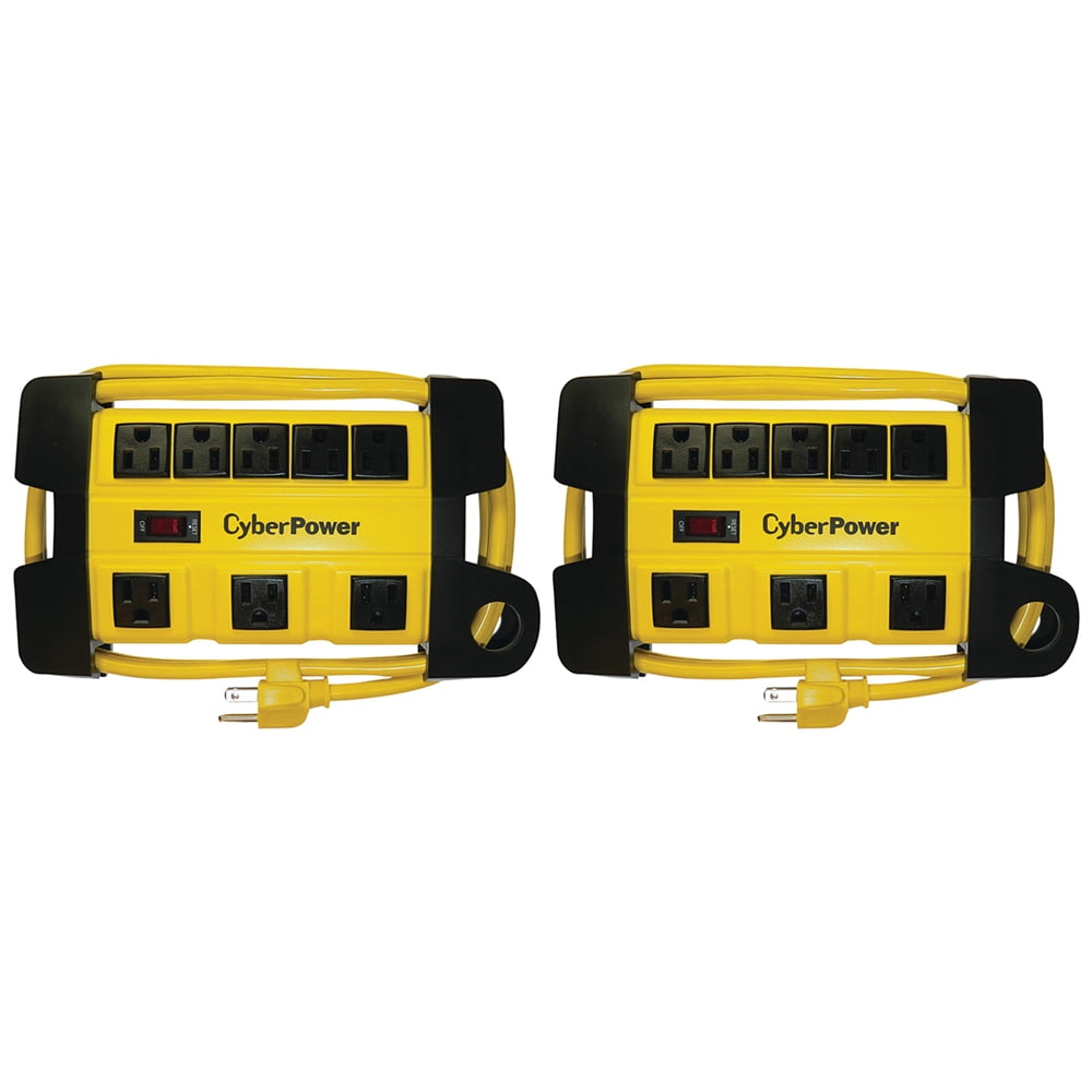 CyberPower 2 Pack Ds806myl 8-outlet Heavy-duty Power Strip - Walmart.com