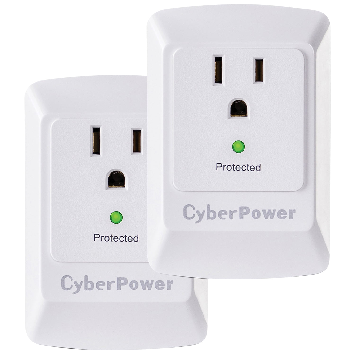 CyberPower B100WRC1 Essential Surge-Protector Wall Tap, 2 Pack ...