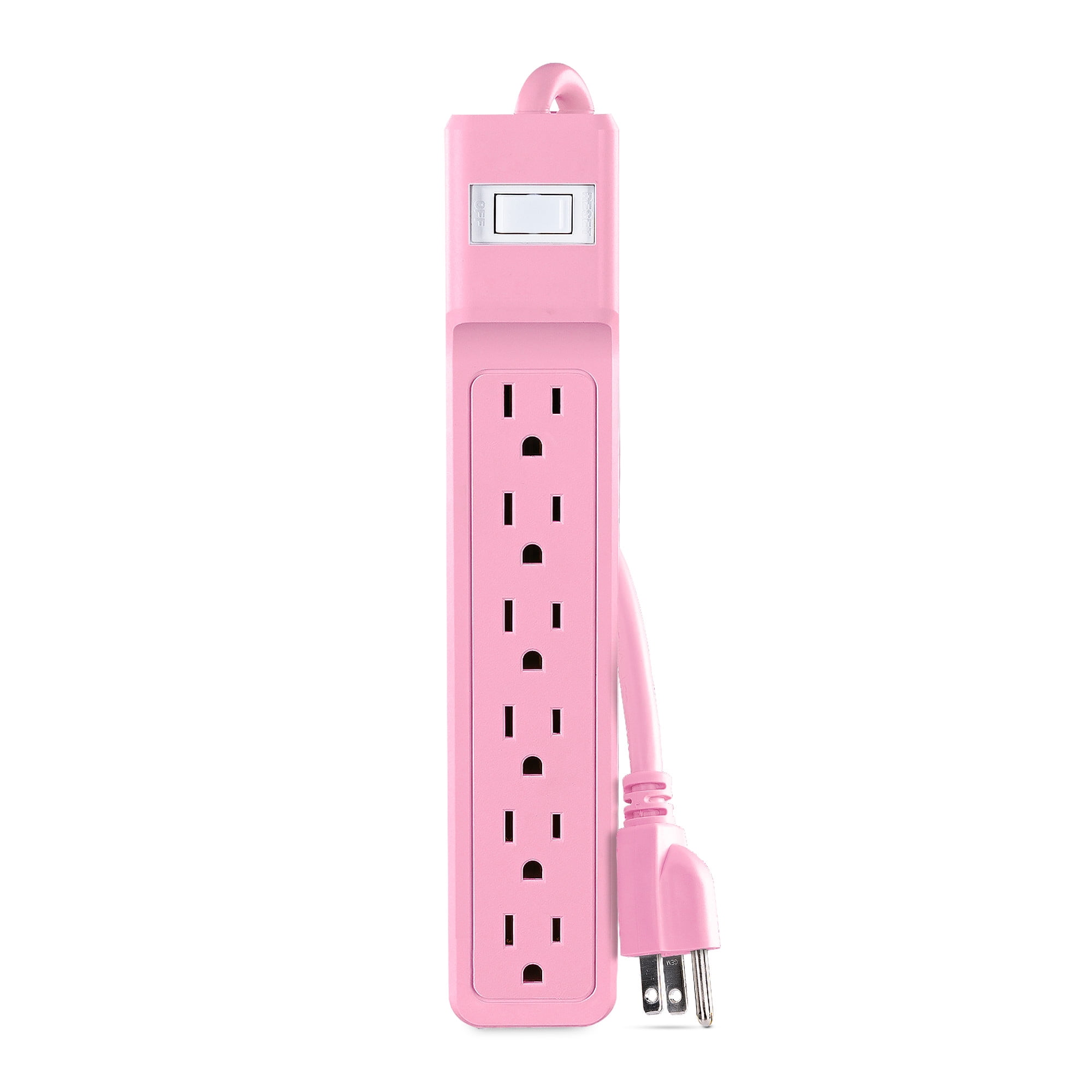 CyberPower B602RC1PK - 500 Joule Pink Surge Protector with 6 Outlets ...