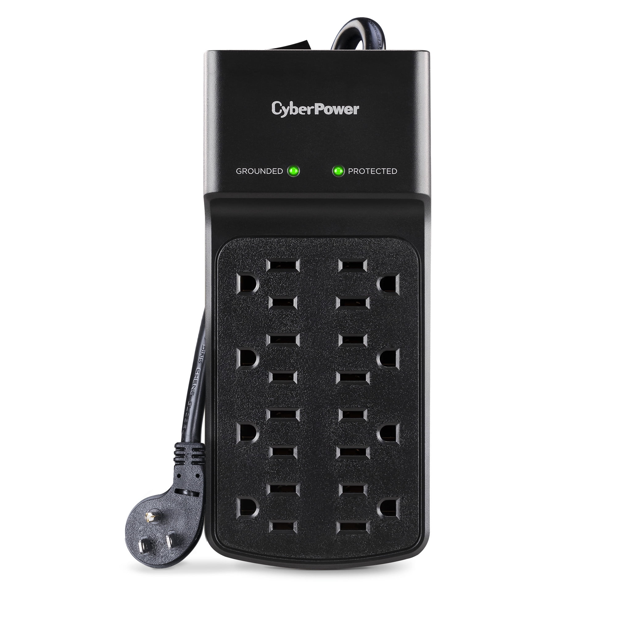 CyberPower B808 - 500 Joule Black Surge Protector with 8 Outlets and 8 ...