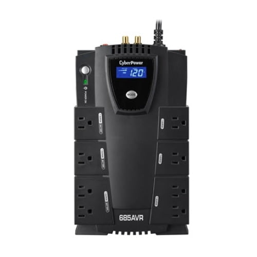 CyberPower Backup Battery Surge Protector UPS 685VA 390W 8 Outlets with ...