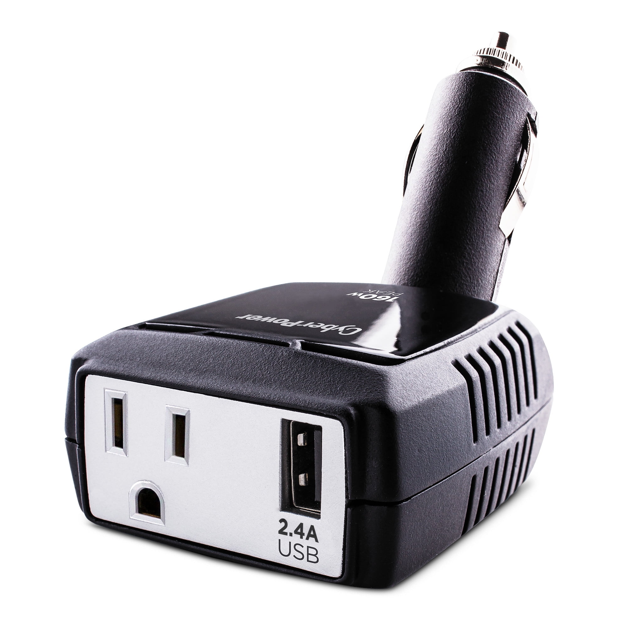 CyberPower CPS160PBURC1 - 160W Black Power Inverter with 1 AC Outlet ...