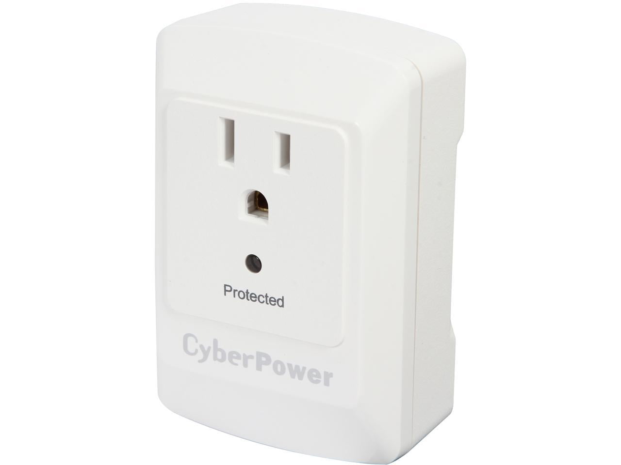 CyberPower CSB100W Wall Mount 1 Outlet 900 joule Essential Surge ...