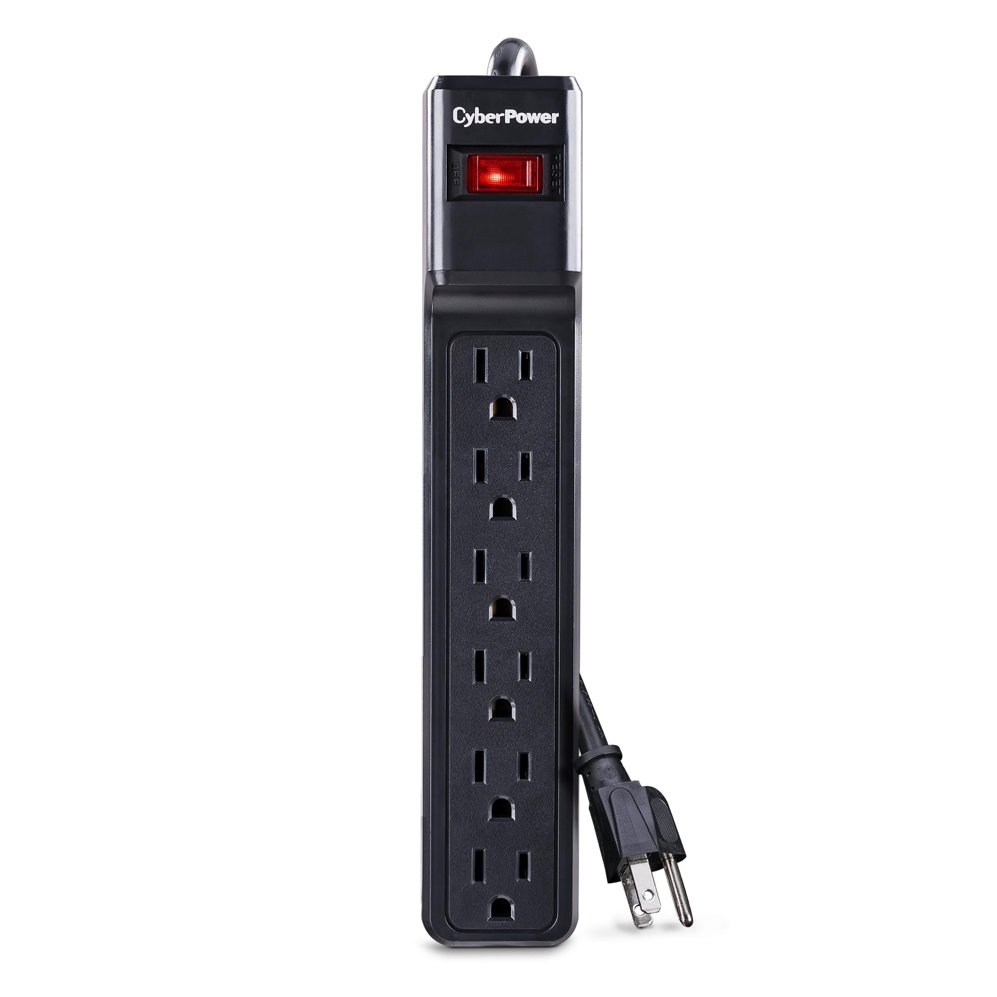 CyberPower CSB604 Essential Surge Protector, 900J/125V, 6 Outlets, 4ft ...