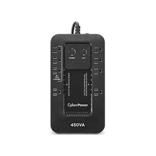 CyberPower EC450G Ecologic UPS System, 450VA/260W, 8 Outlets, ECO Mode ...