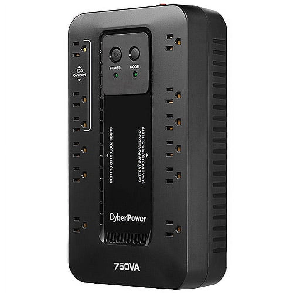 CyberPower EC750G Ecologic UPS Systems - 750VA/450W, 120 VAC, NEMA 5 ...