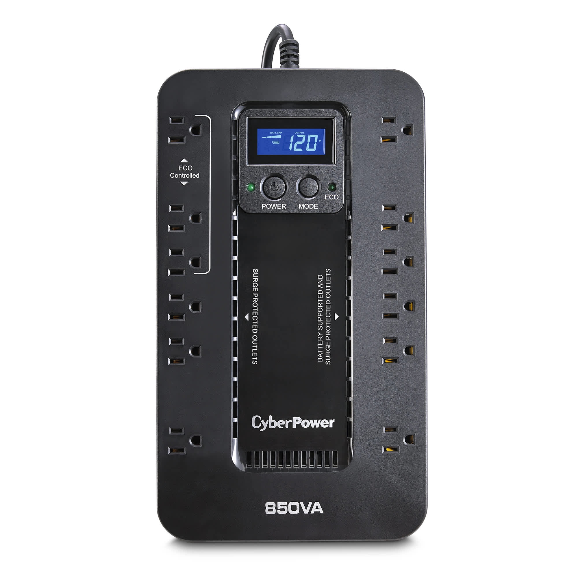 CyberPower 850VA/510W Computer Power Supply, Surge Protector UPS System ...