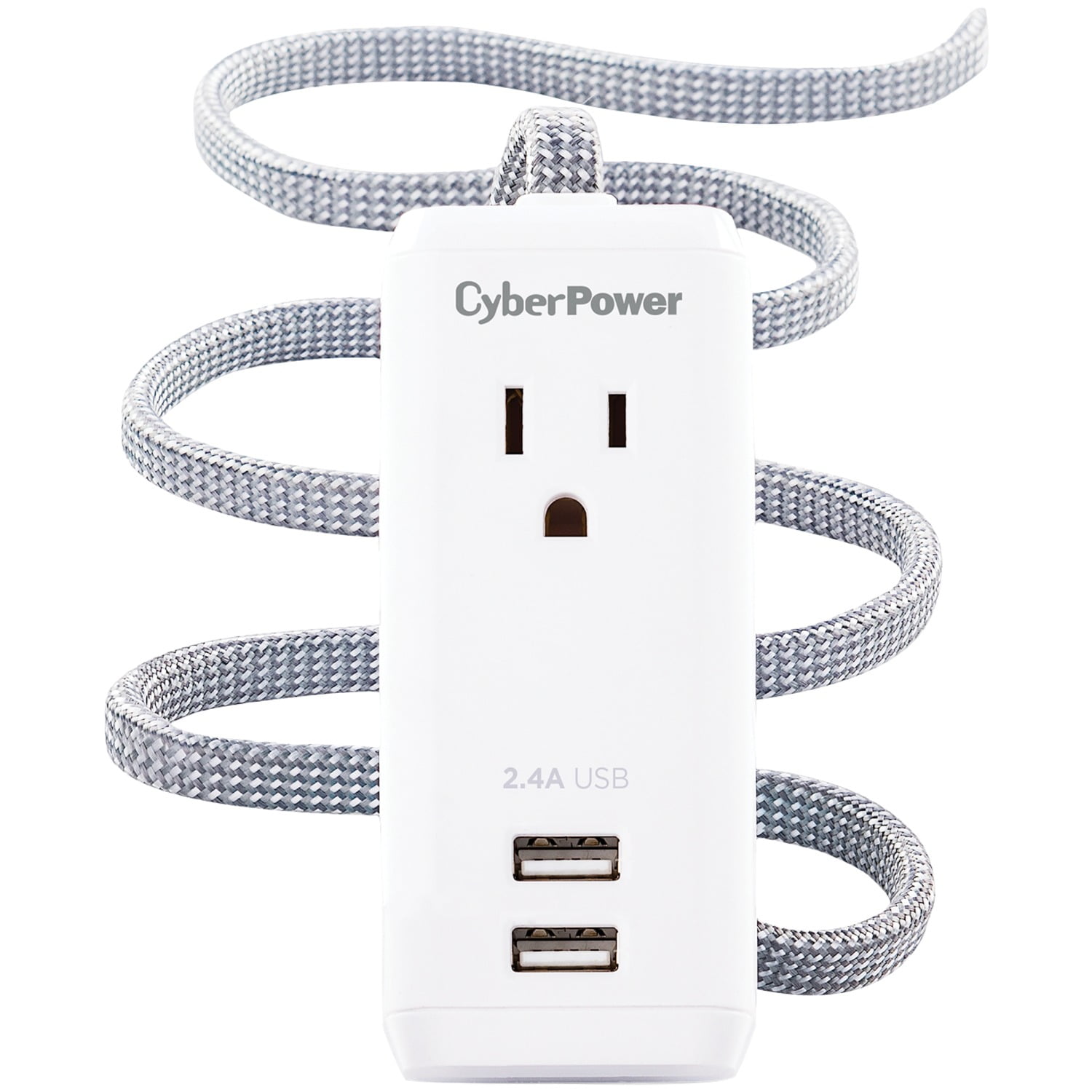 CyberPower GC106U Reach and Charge USB and AC Power Cord, 6-Foot ...