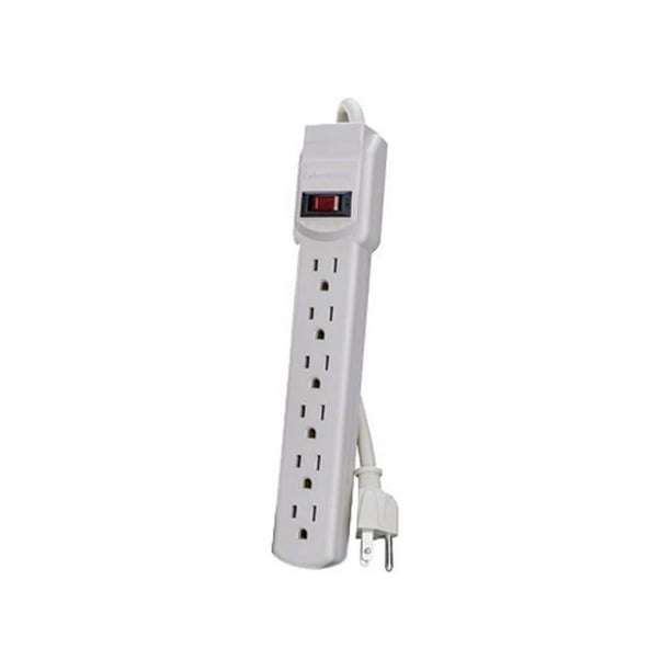 CyberPower GS60304 6-outlet Power Strip, 3ft Cord - Walmart Business ...