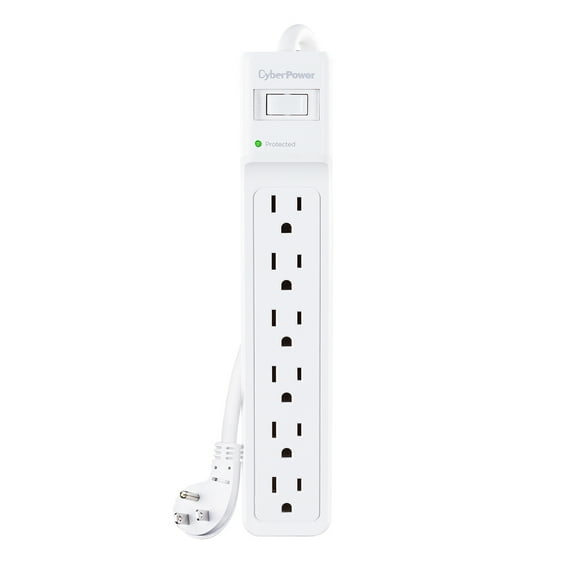 CyberPower Essential Series Surge Protector Power Strip, 6 Outlets, 4 ...