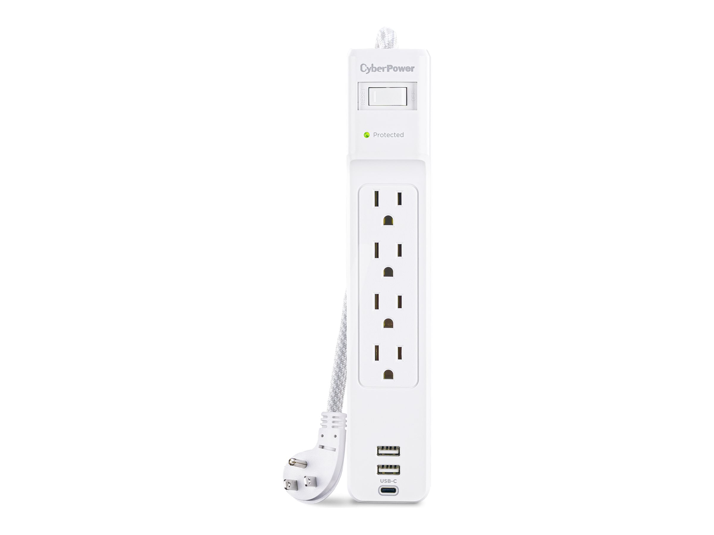 CyberPower Home Office Surge Protection P405UC - Surge protector - AC ...